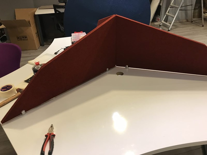 FeltBi Acoustic Table Separator | Building Catalog