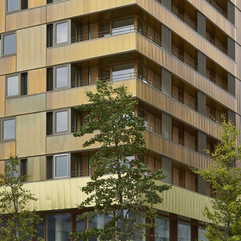 KME® TECU Brass Roof and Facade Cladding | Building Catalog